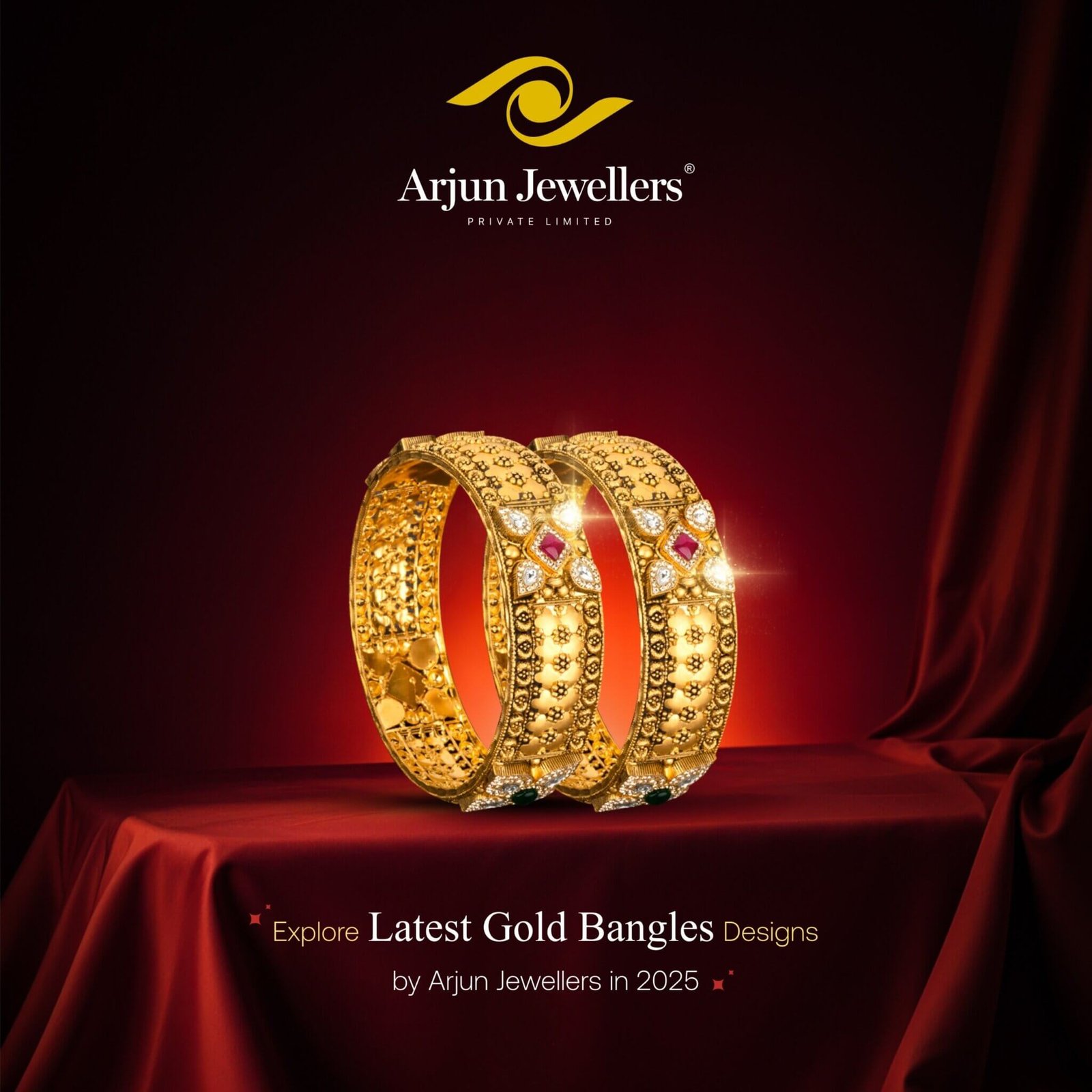 Explore Latest Gold Bangles Designs by Arjun Jewellers in 2025 | Arjun ...
