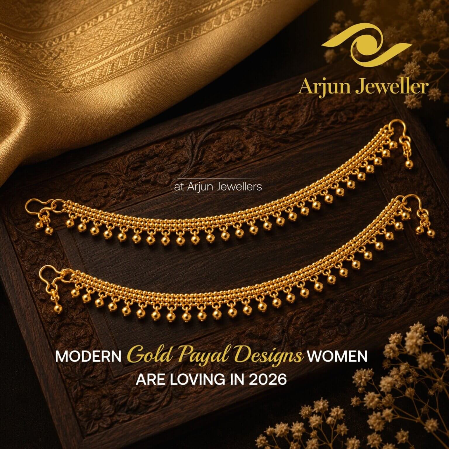Modern Gold Payal Designs Women Are Loving in 2026 | Arjun Jewellers